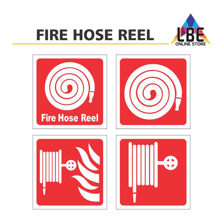 Fire Hose Reel Sign (200mm x 200mm) | Shopee Malaysia