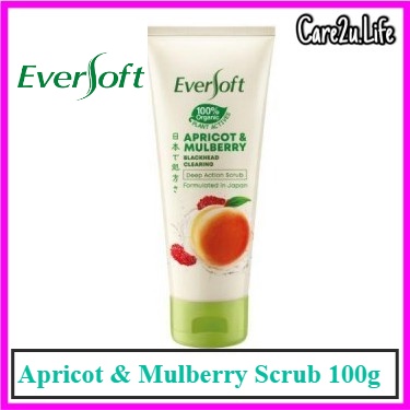 Eversoft Apricot & Mulberry Blackhead Clearing Deep Action Scrub 100g ...