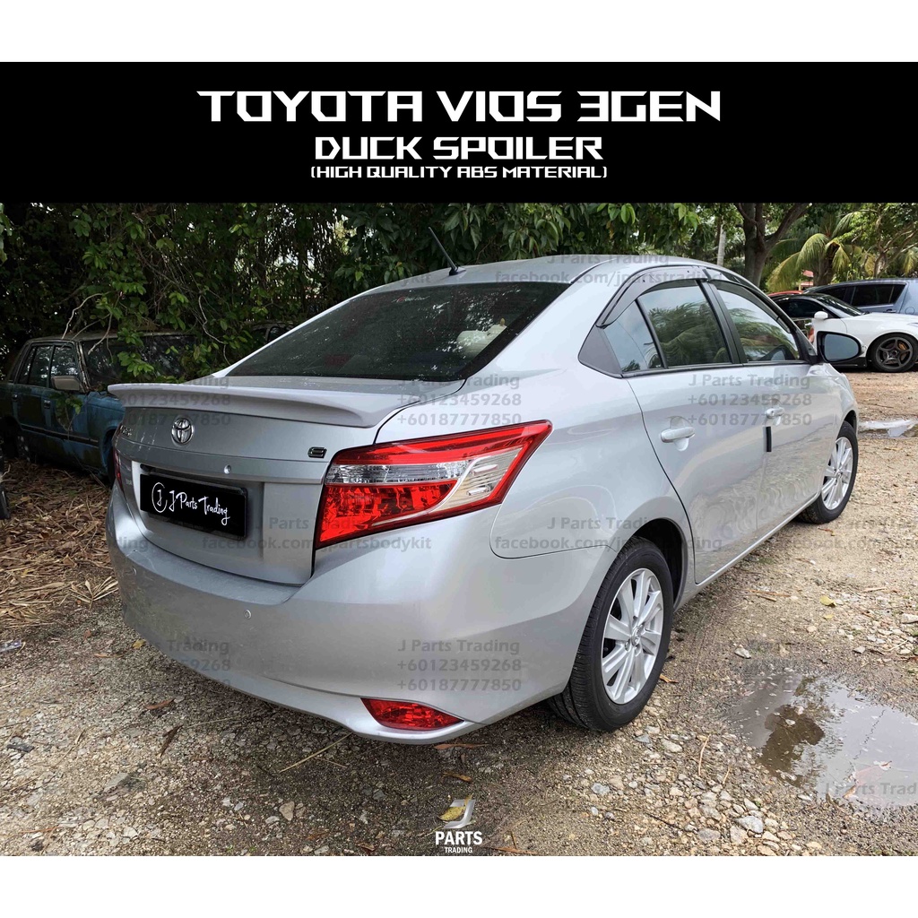 Toyota Vios Spoiler Third Generation 3rd Gen Ducktail Duck Tail Spoiler | Shopee Malaysia
