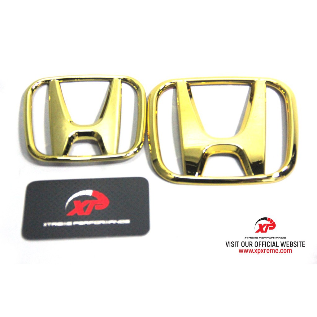 EMBLEM LOGO H HONDA CITY 14 GOLD SET FRONT REAR [SNW-003] [SNW-003ZC ...