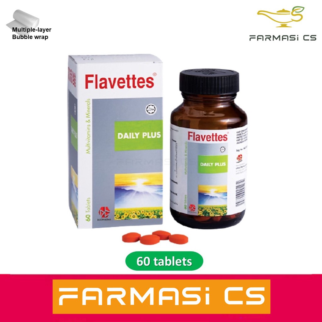 Flavettes Daily Plus Multivitamin 60 tablets EXP:10/2026[ multivitamins ...