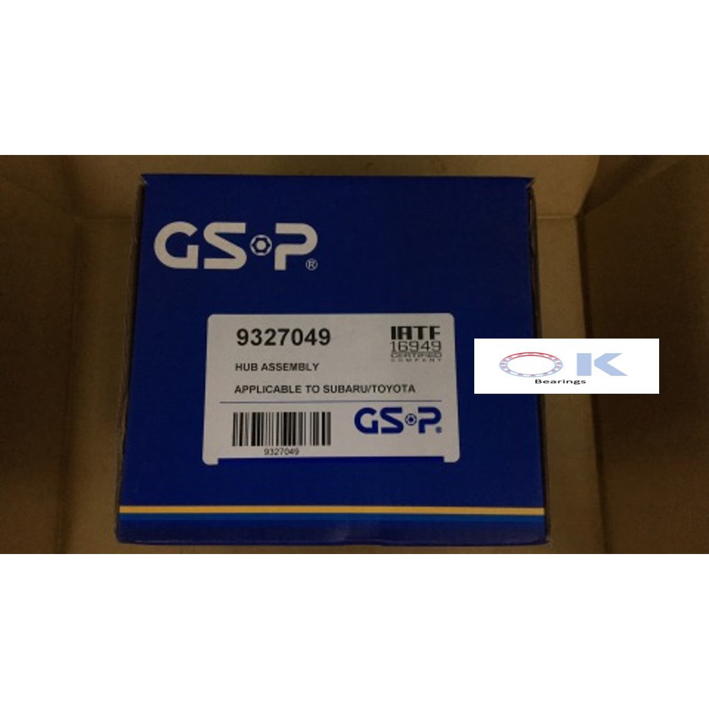 SUBARU XV 2.0 2015 YEAR REAR WHEEL BEARING(GSP/MNB BRAND) | Shopee Malaysia