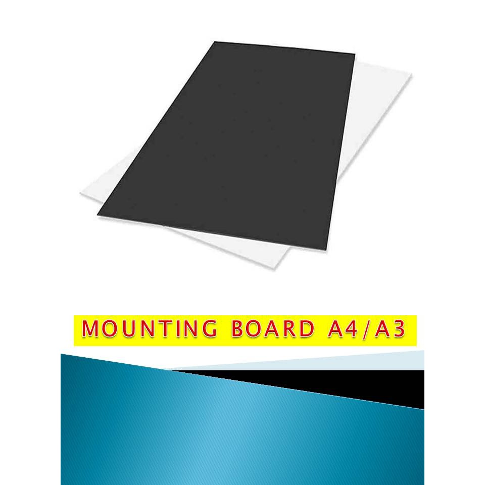 (ESA) A4 /A3 BLACK COLOUR MOUNTING BOARD | Shopee Malaysia