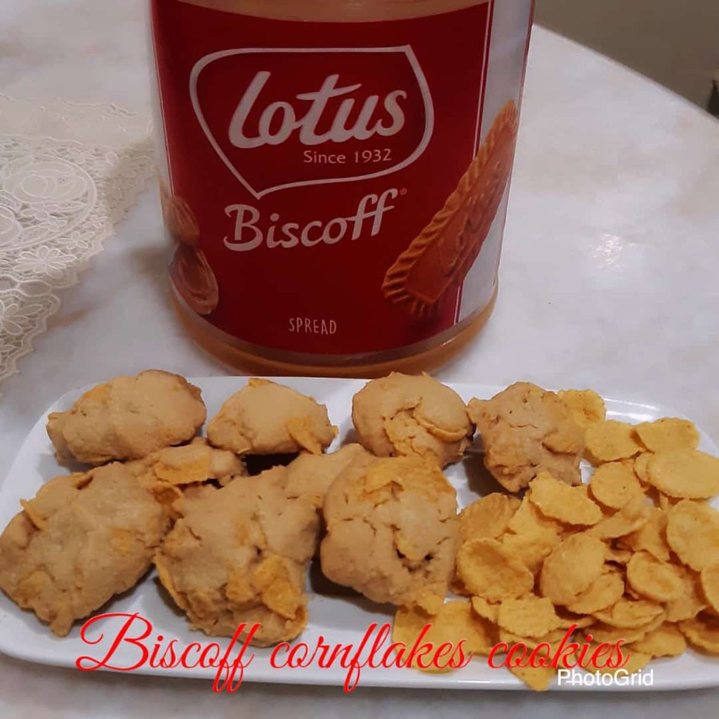 Biscoff coco cornflakes & chocolate chip cookies jar with mashmallow ...