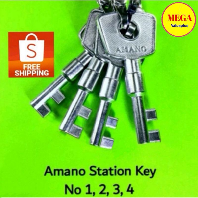 Kunci Amano / Amano Station key /Kunci Jam / Kunci / Amano Key /Amano ...