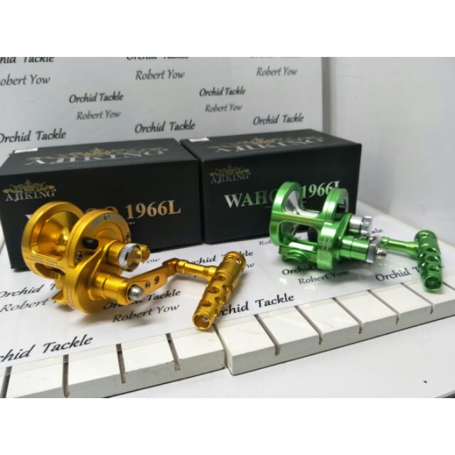 AJIKING WAHOO 1966L Left hand retrive jigging REEL | Shopee Malaysia