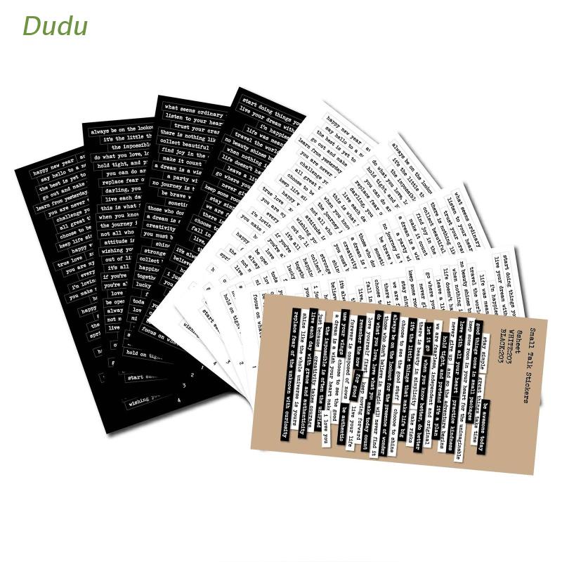 Dudu Inspirational Nice Words Stickers Adhesive Motivational Quote ...
