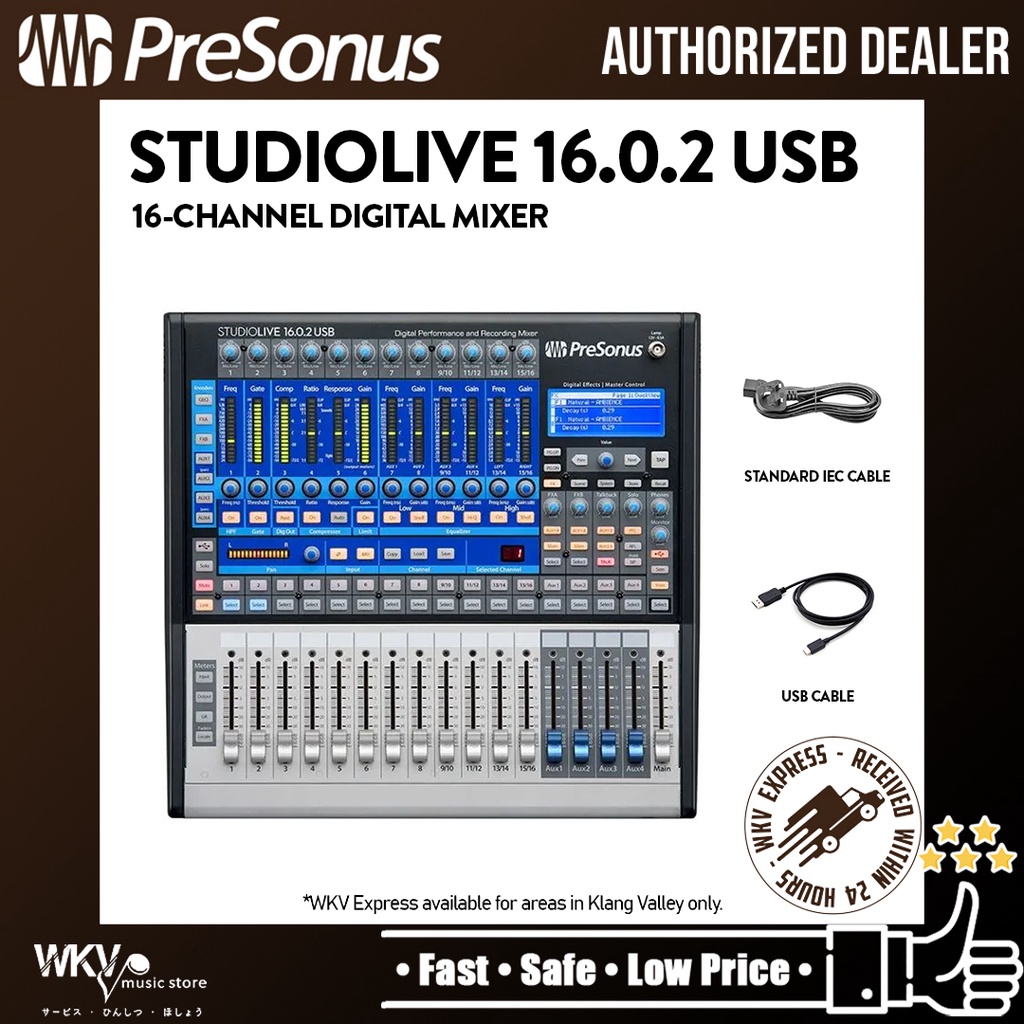 PreSonus StudioLive 16.0.2 USB 16-channel Digital Mixer | Shopee Malaysia