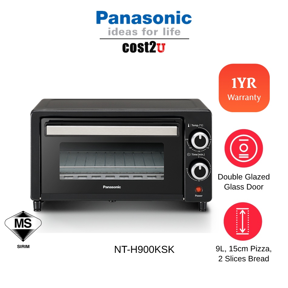 Panasonic 9L Compact Toaster Oven | NT-H900KSK NT-H900 (Electric Oven ...