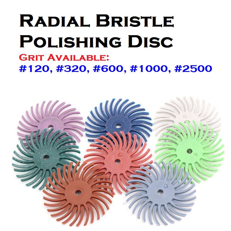 💥READY STOCK💥25mm Radial Bristle Polishing Disc for Polishing, Cleaning ...