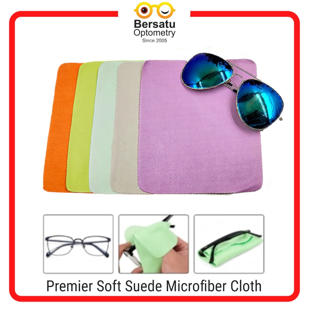 Premier Microfiber Cloth for Glasses Spectacle Sunglasses Wipes Kain ...