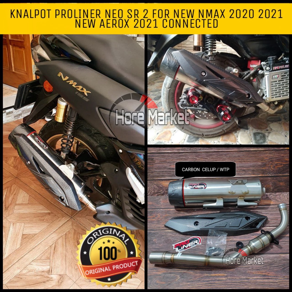 PROLINER EXHAUST NEO SR2 NEW NMAX 155 / NEO / TURBO / AEROX ALPHA / NEW ...