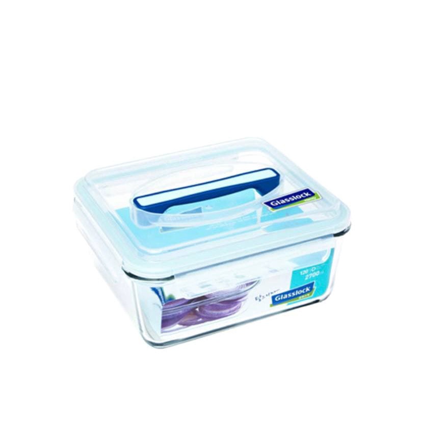 GLASSLOCK HANDY FOOD CONTAINER 2700ML | Shopee Malaysia