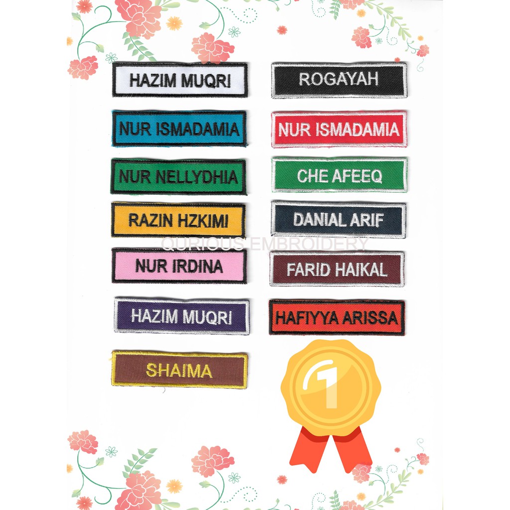 🔥 NAME TAG SULAM SEKOLAH🔥SCHOOL NAME TAG {KUALITI TERBAIK + HARGA YANG ...