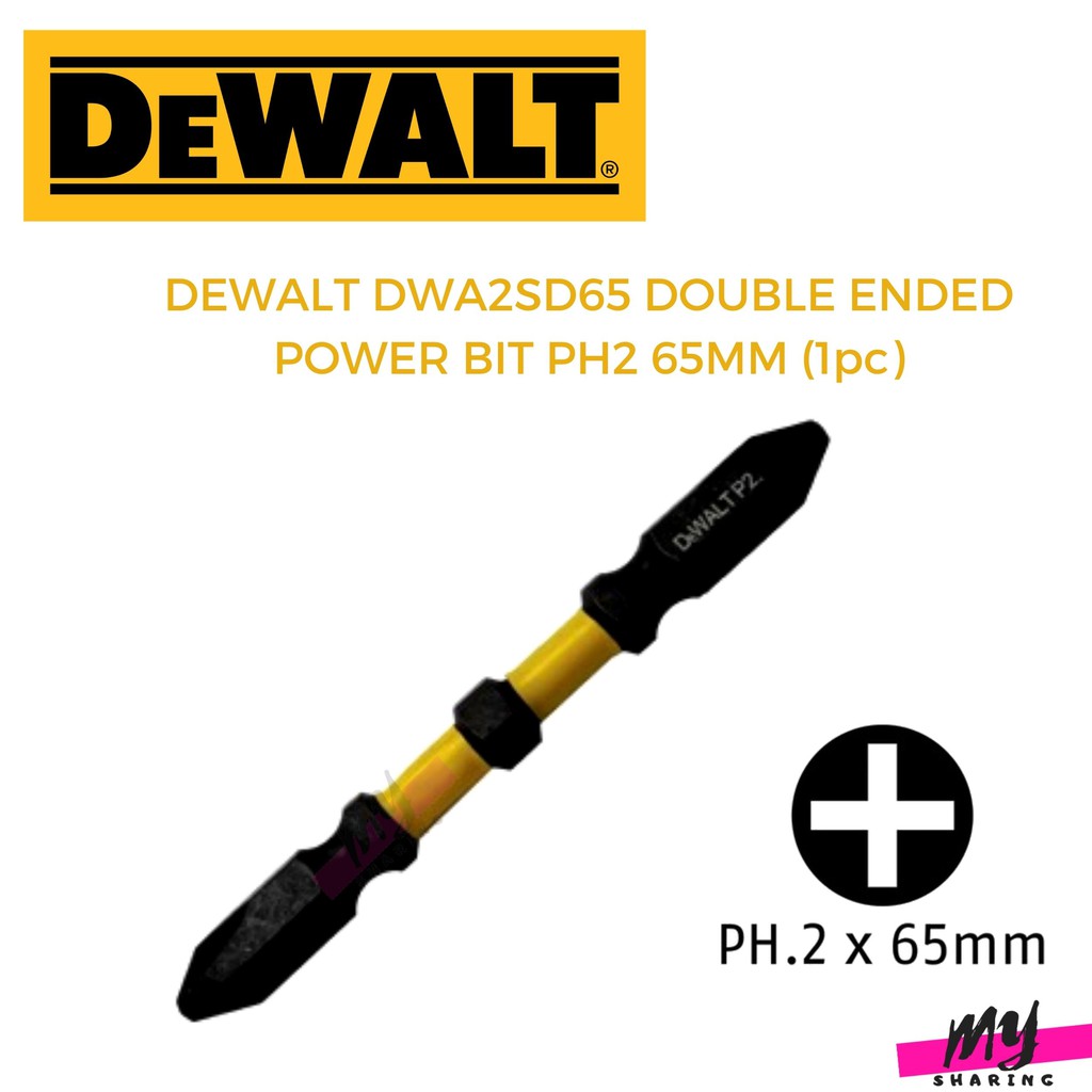 DEWALT DWA2SD65 DOUBLE ENDED POWER BITS PH2 65MM (1pc) | Shopee Malaysia