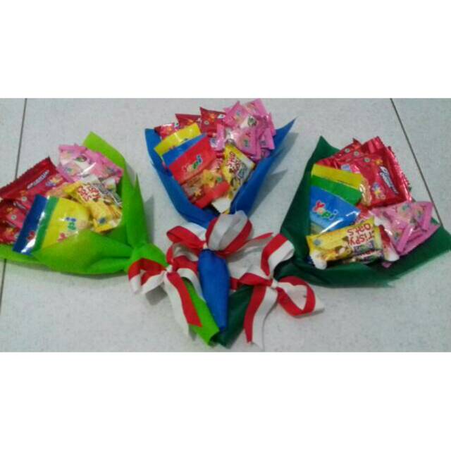 Complete snack bouquet package - (contains 4 kinds of snacks) | Shopee ...