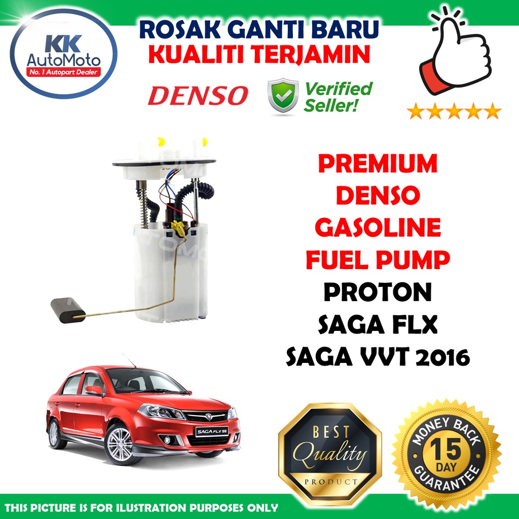1 Biji - Proton Saga FLX New VVT 2016 Premium Denso Gasoline Fuel Pump ...