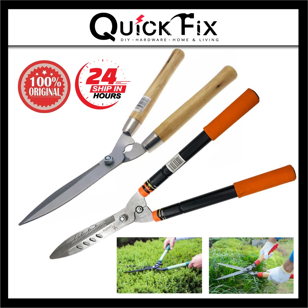 QuickFix Grass Scissors Gunting Rumput Extendable Cutter Shear Hedge ...