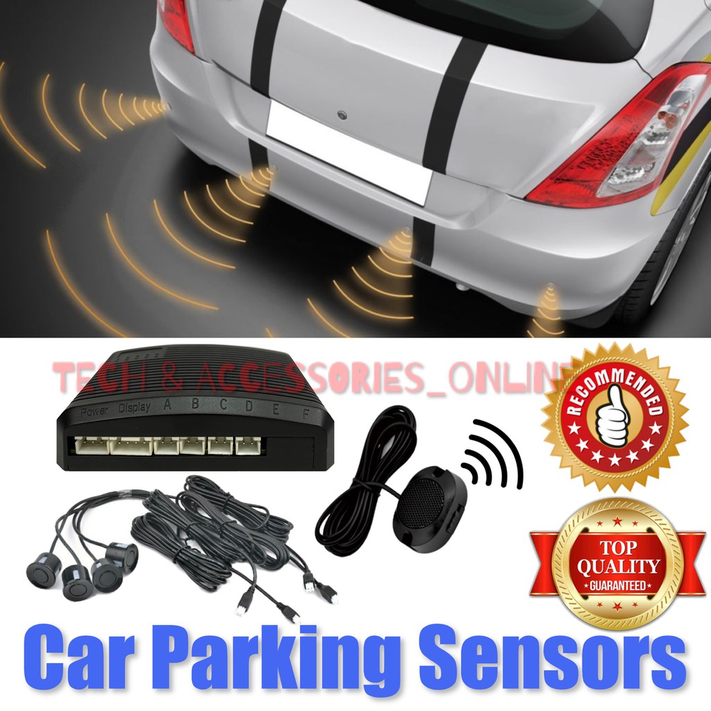 Car Parking Sensor Kit Aid System Warning Radar Indicator Sound ...