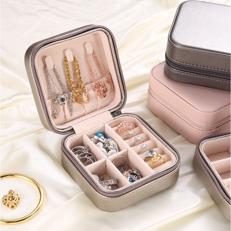 💯xiaoyuny💯Portable Jewellery Box Minini Travel Jewellery Storage Box ...