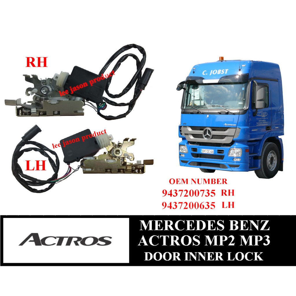 MERCEDES BENZ ACTROS DOOR INNER LOCK 9437200735, 9437200635 | Shopee ...