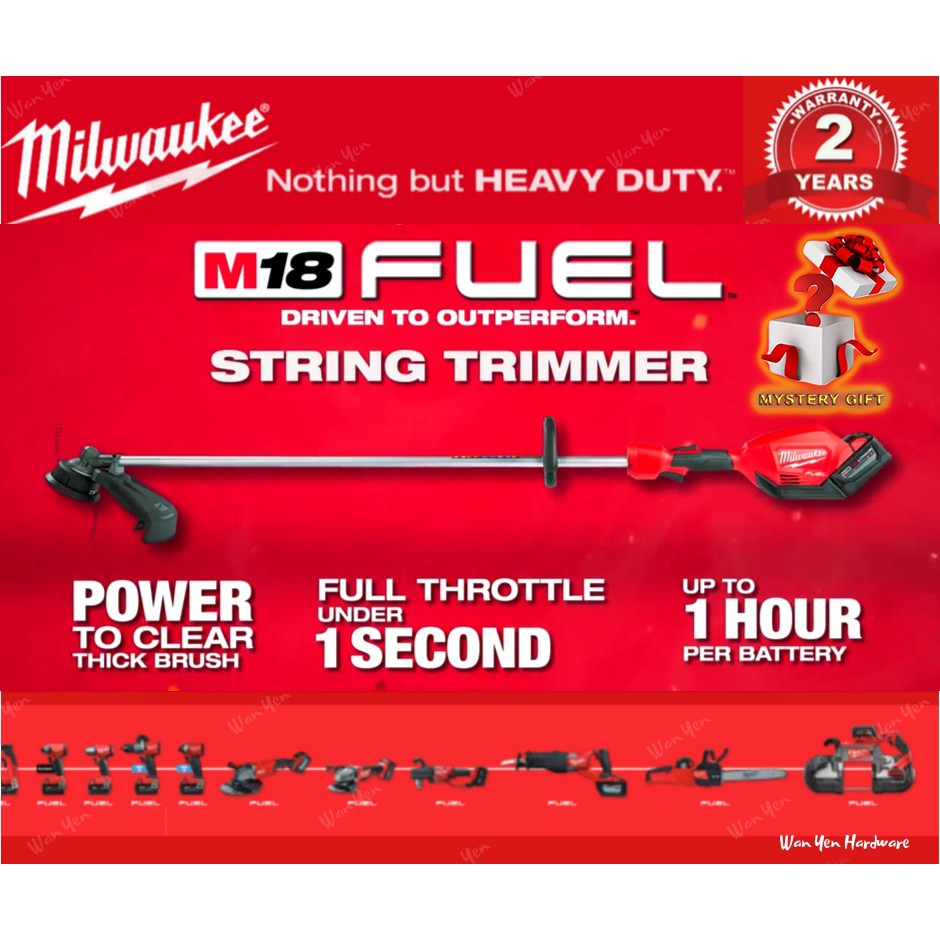 MILWAUKEE M18 CLT-901B M18 FUEL™ Cordless Line Trimmer | Shopee Malaysia