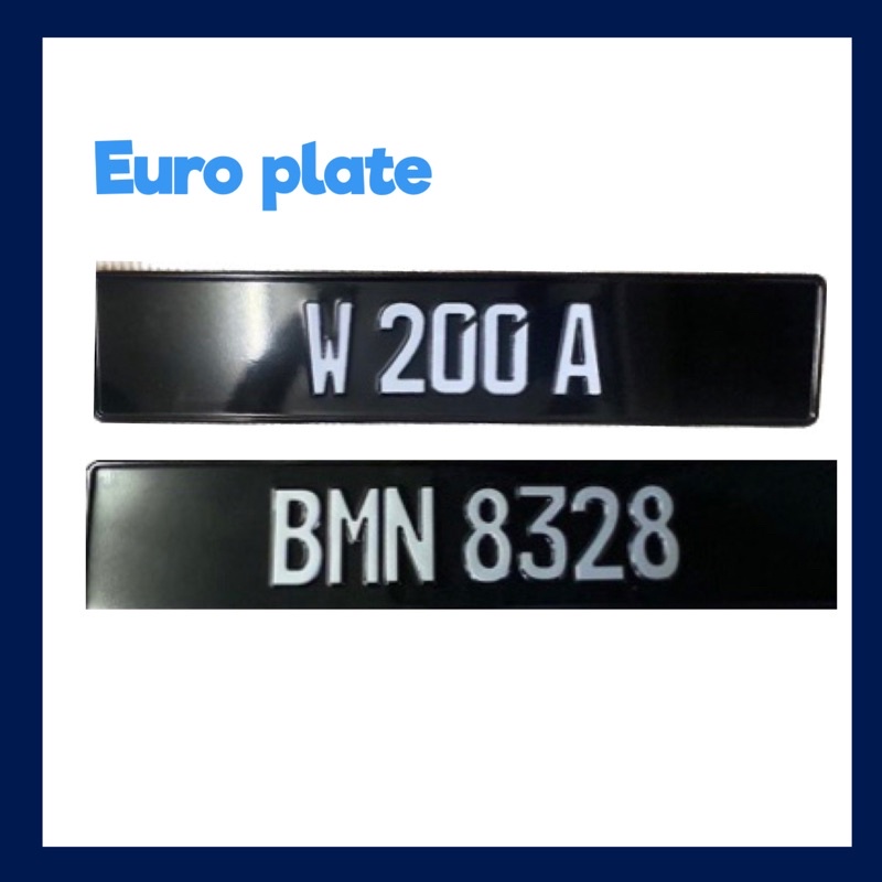 Euro embossed car number plate | Shopee Malaysia