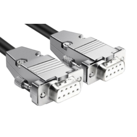 SERIAL DB9 RS232 9PIN FEMALE to 9PIN FEMALE STRAIGHT CABLE 1METER METAL ...