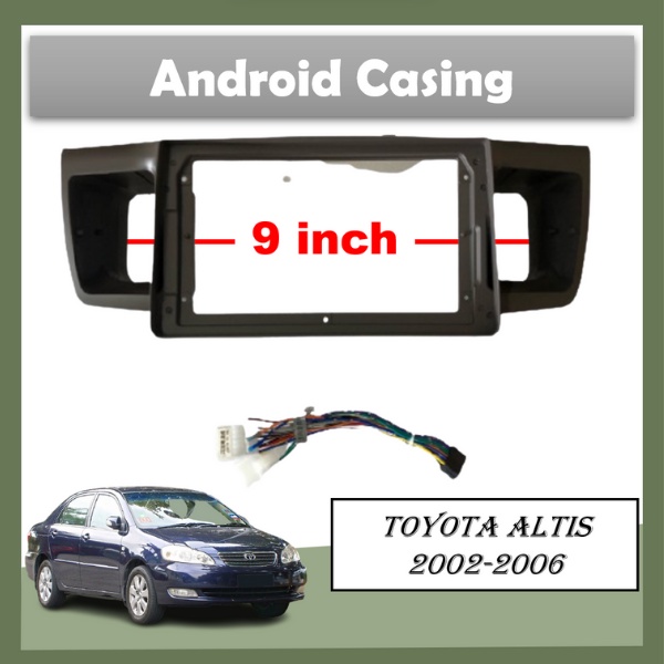 Android Player Car Casing For Toyota Altis 2002-2006 (9 inch) | Shopee ...