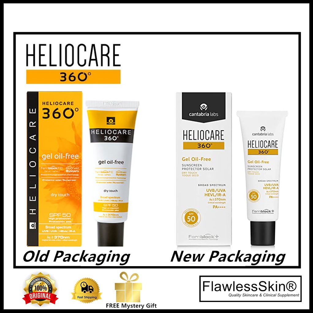 Heliocare 360 Gel Oil Free SPF50 Fernblock 50ml Sunblock sunscreen oil ...