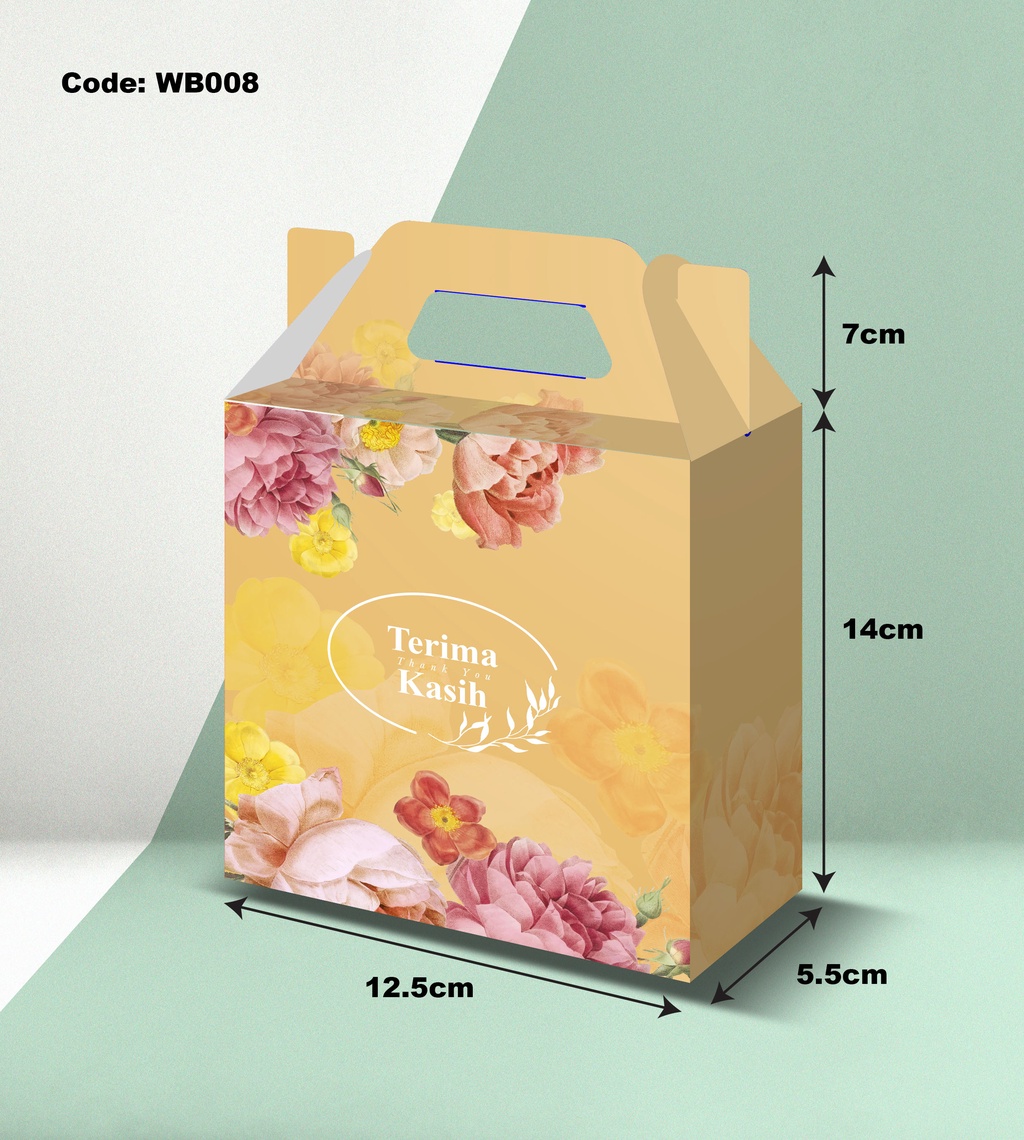 50 pcs PROMOSI Thank You Wedding Box, Doorgift Box, Kotak Kahwin ...