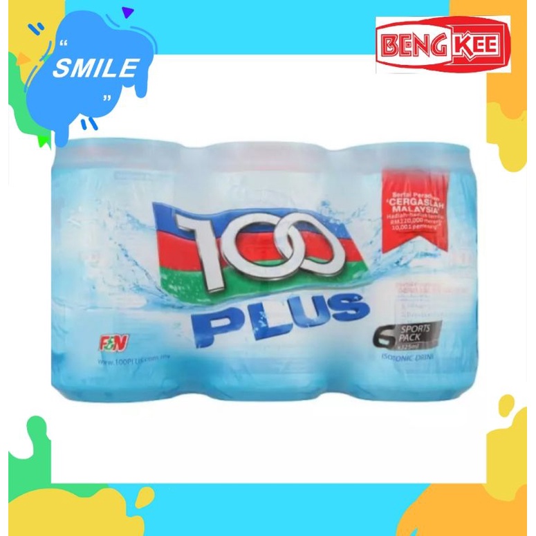 Beng kee🔥100 Plus drink tin 320ml*6pcs🔥 | Shopee Malaysia
