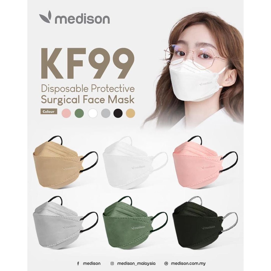 MEDISON KF99 Disposable Protective Surgical Face Mask 4PLY | Shopee ...