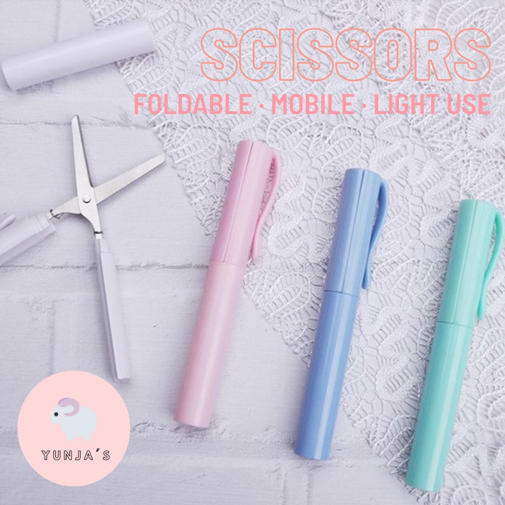 MINI FOLDABLE SCISSORS 迷你折疊剪刀 MOBILE 移動式 | Shopee Malaysia
