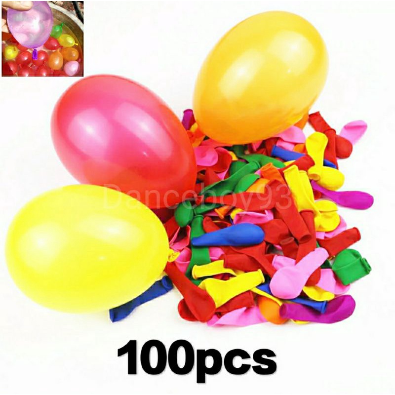 (100pcs)Small mini balloon water polo round multicolor water balloon ...