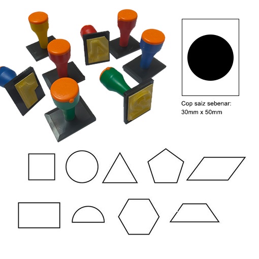 Pra-sekolah : COP Bergambar Bentuk (10 pcs) | Shopee Malaysia