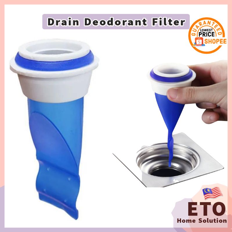𝐄𝐓𝐎 Silicone Floor Drain Deodorant Core Drain Backflow Strainer Filter ...