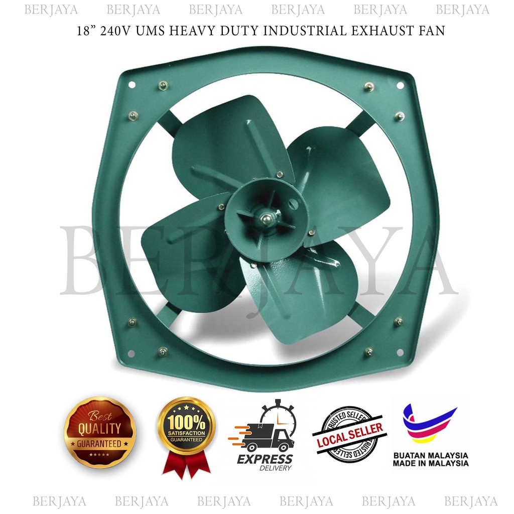 UMS Original High Quality Heavy Duty Industrial Exhaust Fan 18" 240V ...