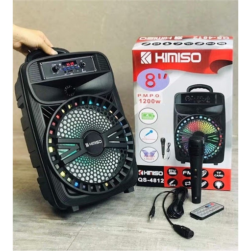 BOSTON 8 Inch 12 Inch Subwoofer Trolley Speaker with USB TF AUX Fm Radio & Bluetooth JBK Speaker ...