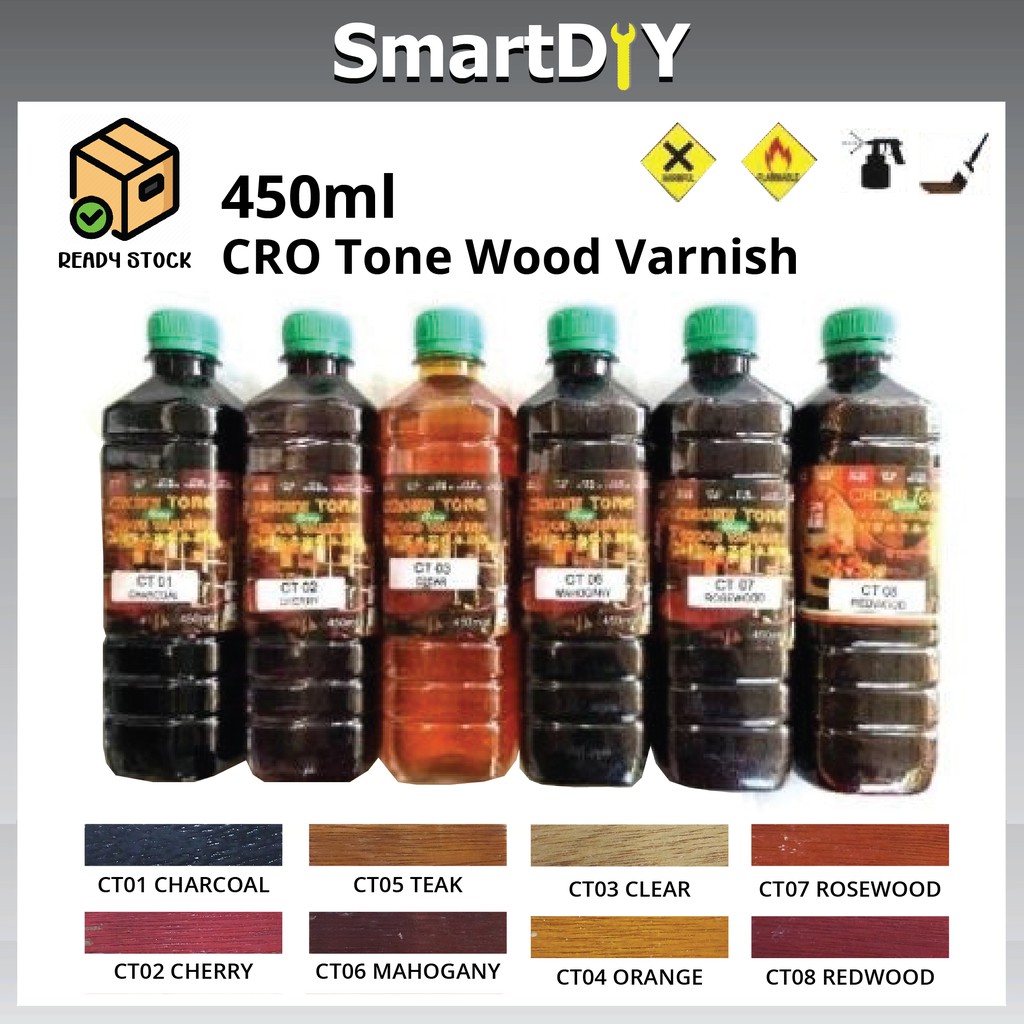 450ML CRO Tone Wood Varnish Wood Shellac Syelek Kayu | Shopee Malaysia