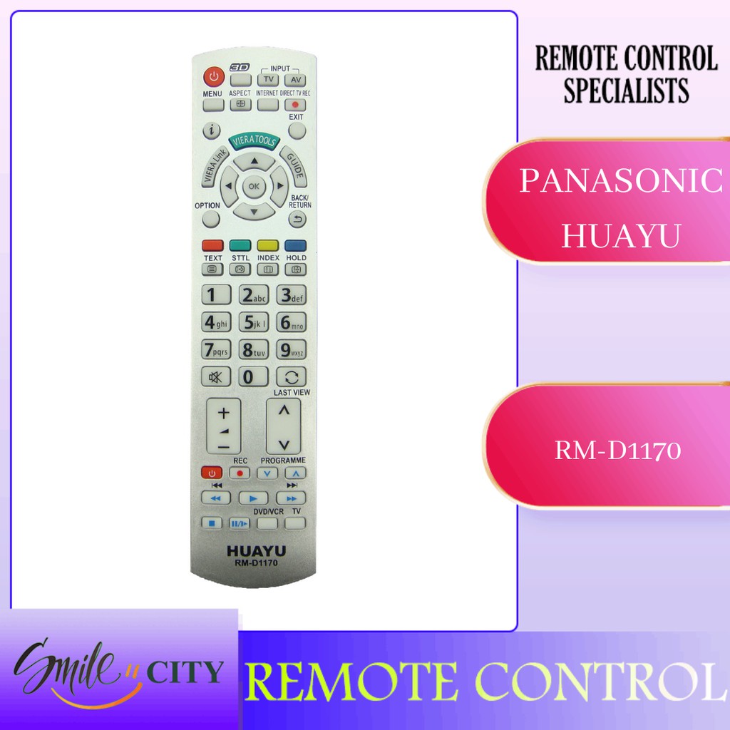 RM-D1170 PANASONIC 3D SMART LCD/LED TV REMOTE CONTROL | Shopee Malaysia