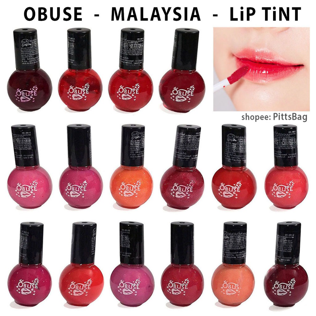 🇲🇾 Liptint Obuse Candy Sheer Colour Lip Tint | Shopee Malaysia