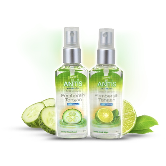 Antis Hand Sanitizer Antiseptic Spray 55mL Antiseptic Spray Lime ...