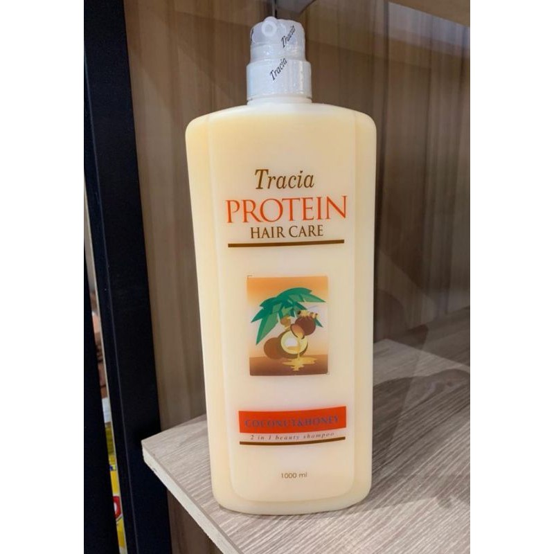 Tracia Protein Hair Care Shampoo (Coconut and Honey) 1000ml | Shopee ...