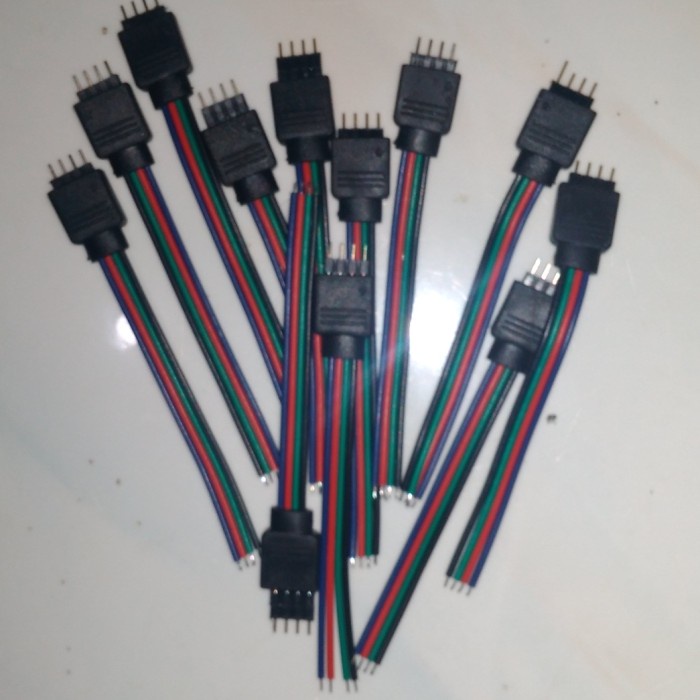 4 Pin RGB Connector + Cable | Shopee Malaysia