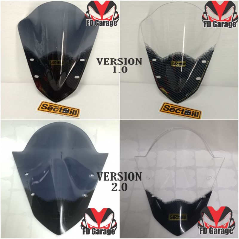SECTBILL (ORIGINAL IMPORTED) WINDSHIELD/VISOR FOR NVX155 | Shopee Malaysia