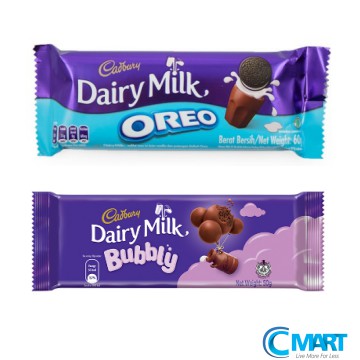 Cadbury Dairy Milk Oreo/Bubbly 45GM - 60GM | Shopee Malaysia