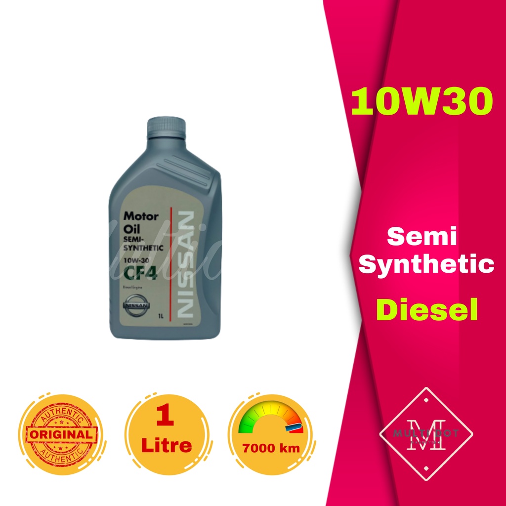 Nissan Engine Oil CF4 (Diesel) 1L 10W30 Semi Synthetic Navara NP300 D23 ...
