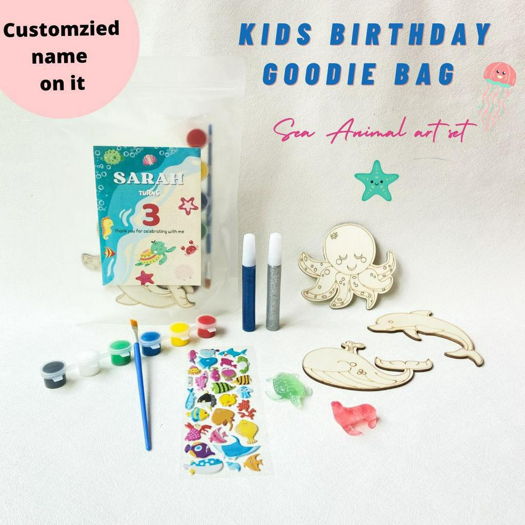 [SG Seller] Kids birthday goodie bag sea animal theme ocean mermaid ...