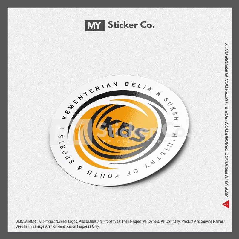 Sticker - KBS (Round) | Shopee Malaysia